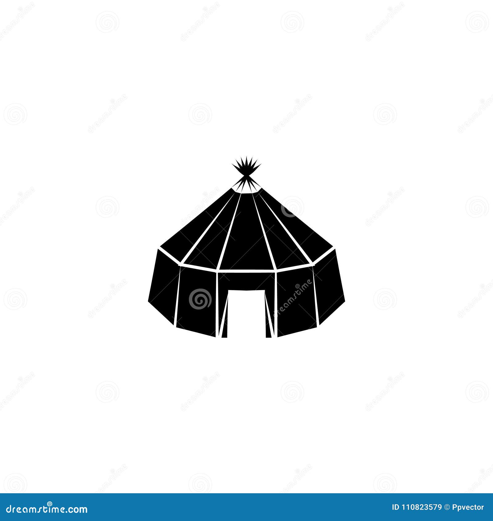 Yurt symbol sign vector stock illustration. Illustration of kazakh ...