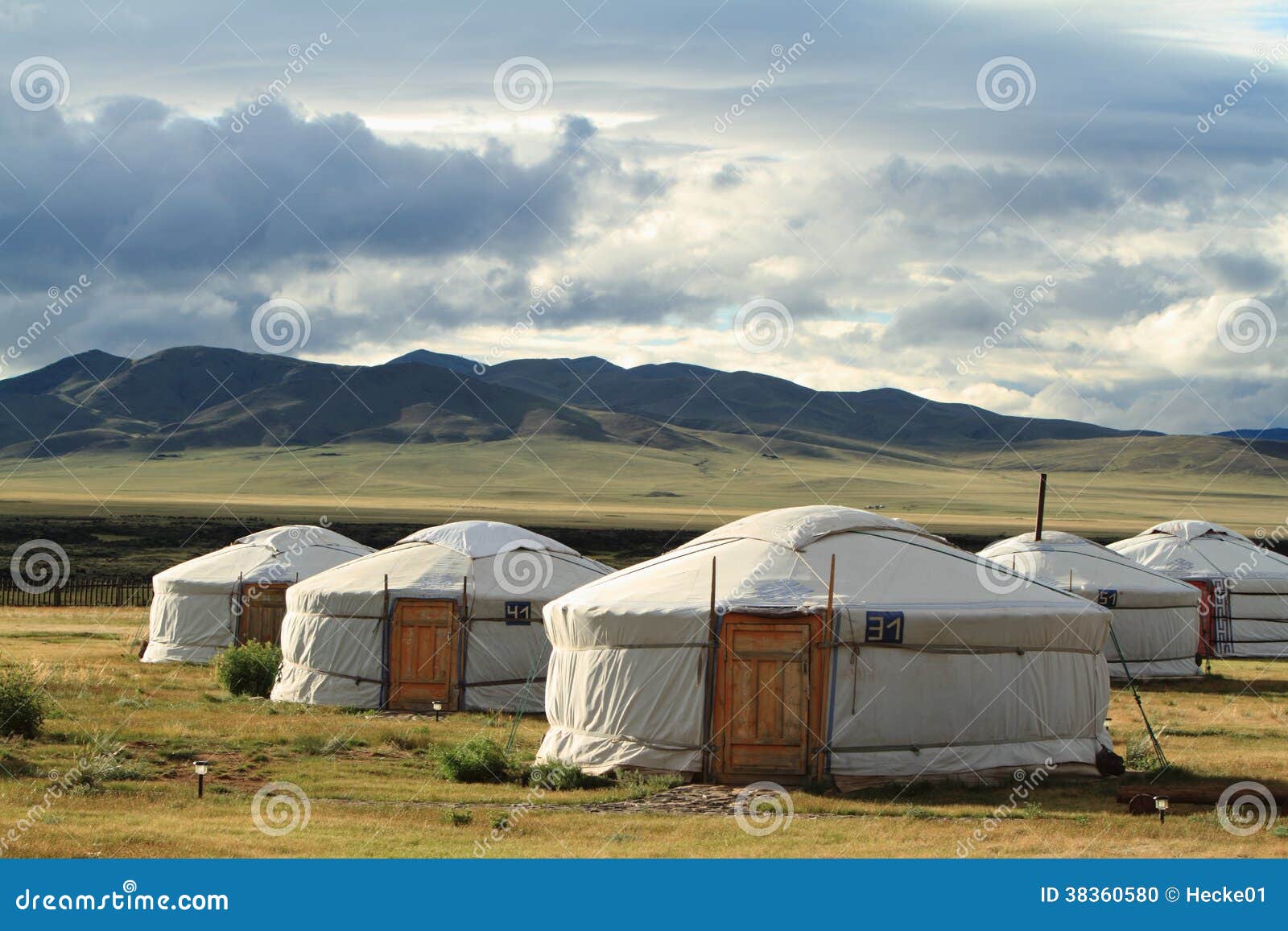 Yurt Village Mongolia stock photo. Image of nature, mongolia - 38360580