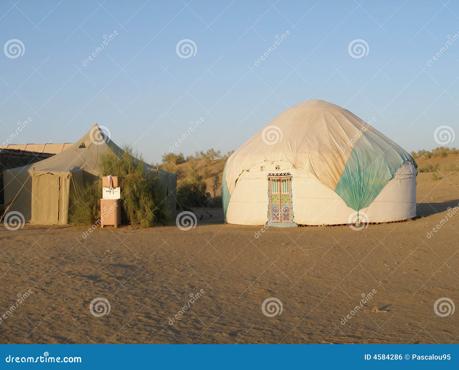 Yurts in Uzbekistan stock photo. Image of encampment, home - 4584286