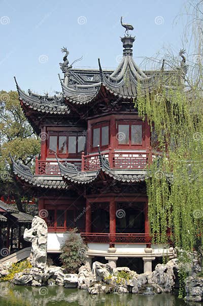 YuYuan Pavilion stock image. Image of landmark, architecture - 627327