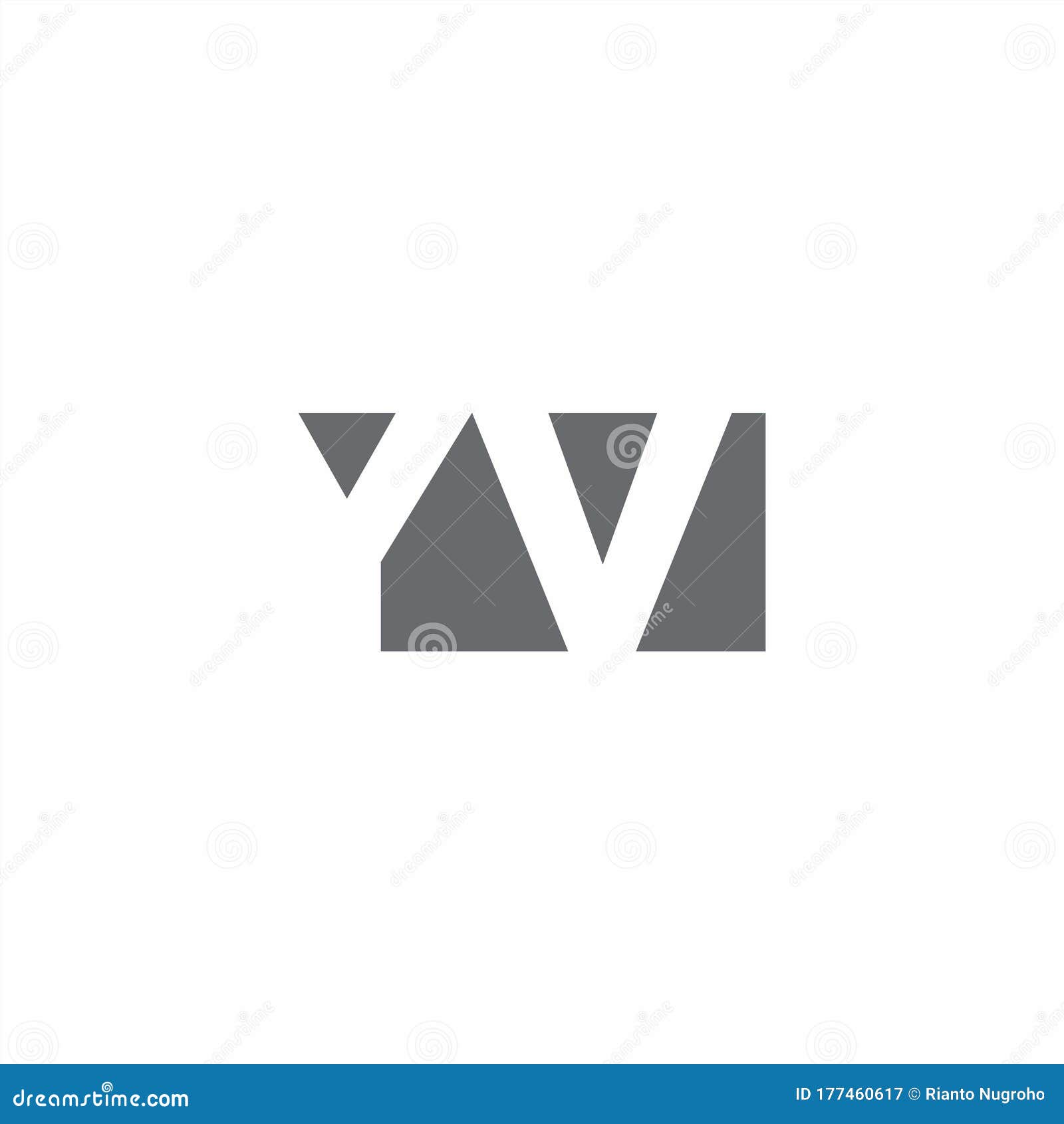 YV Logo Monogram with Negative Space Style Design Template Stock Vector ...