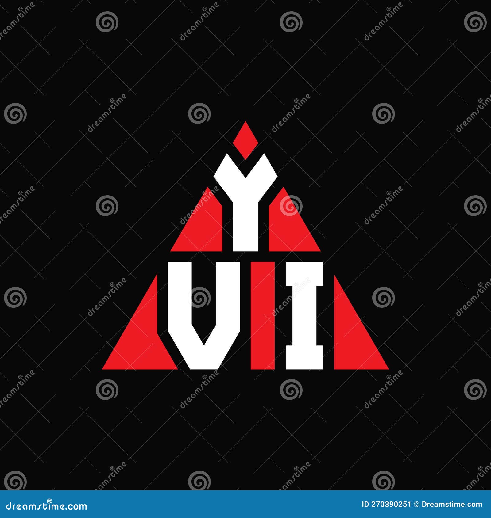 YVI Triangle Letter Logo Design with Triangle Shape. YVI Triangle Logo ...