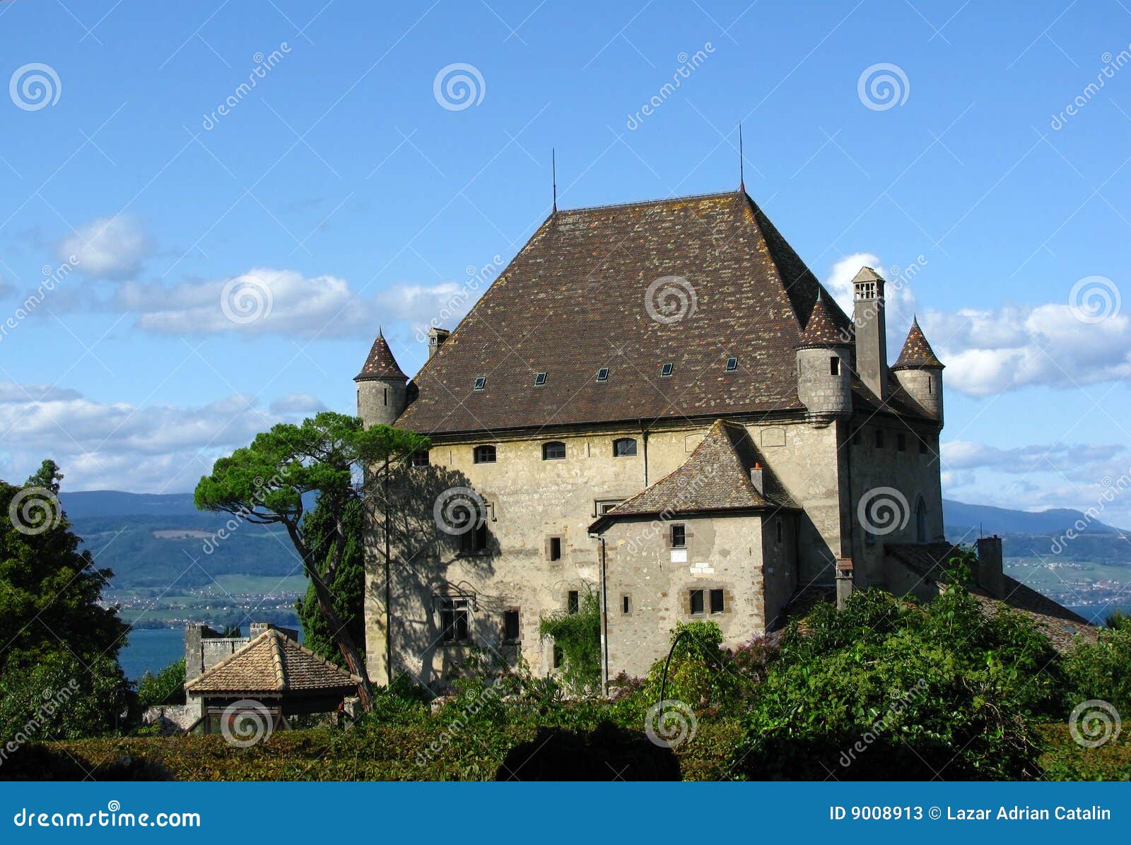 Yvoire Castle stock image. Image of building, defense - 9008913