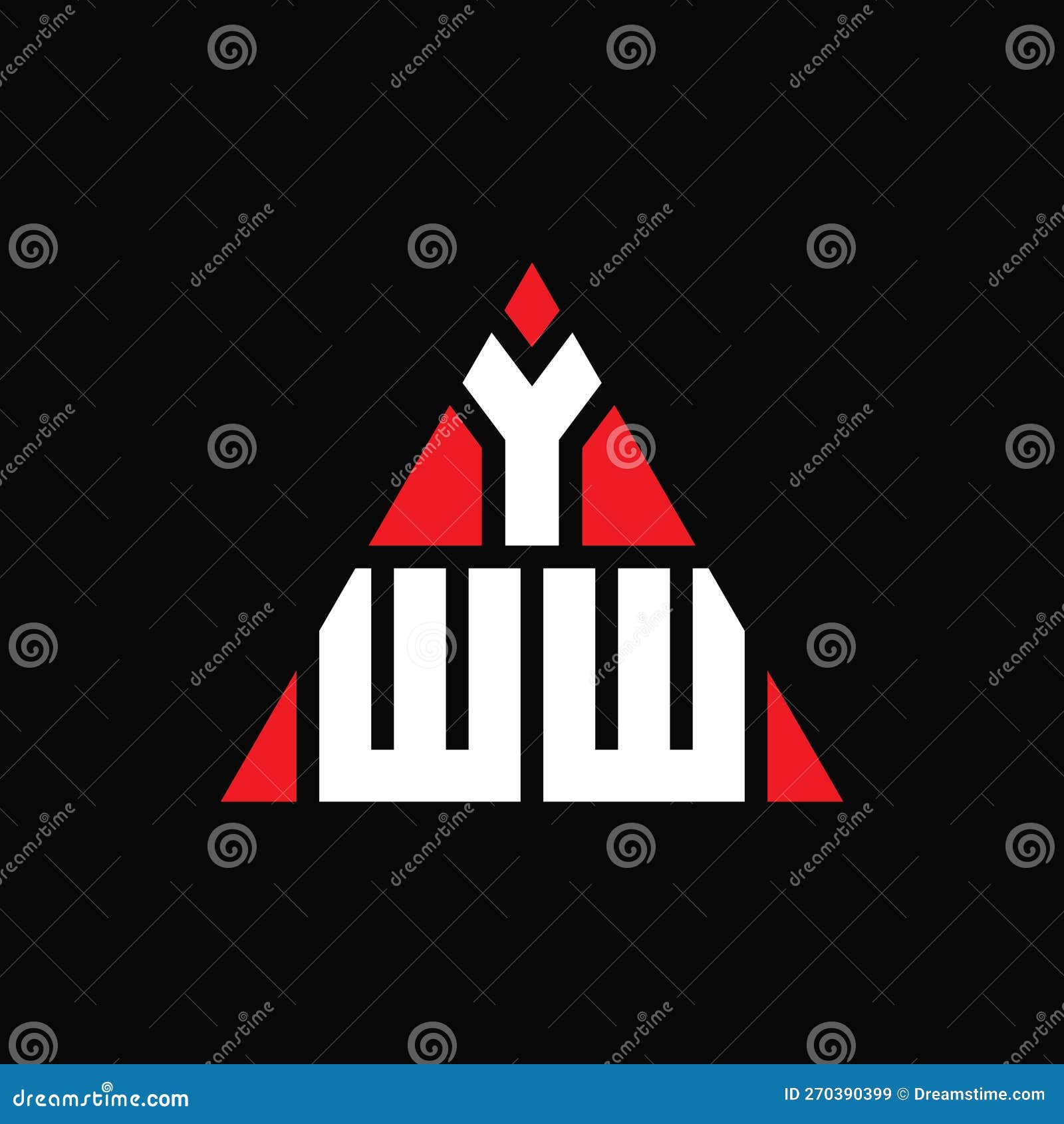 YWW Triangle Letter Logo Design with Triangle Shape. YWW Triangle Logo ...