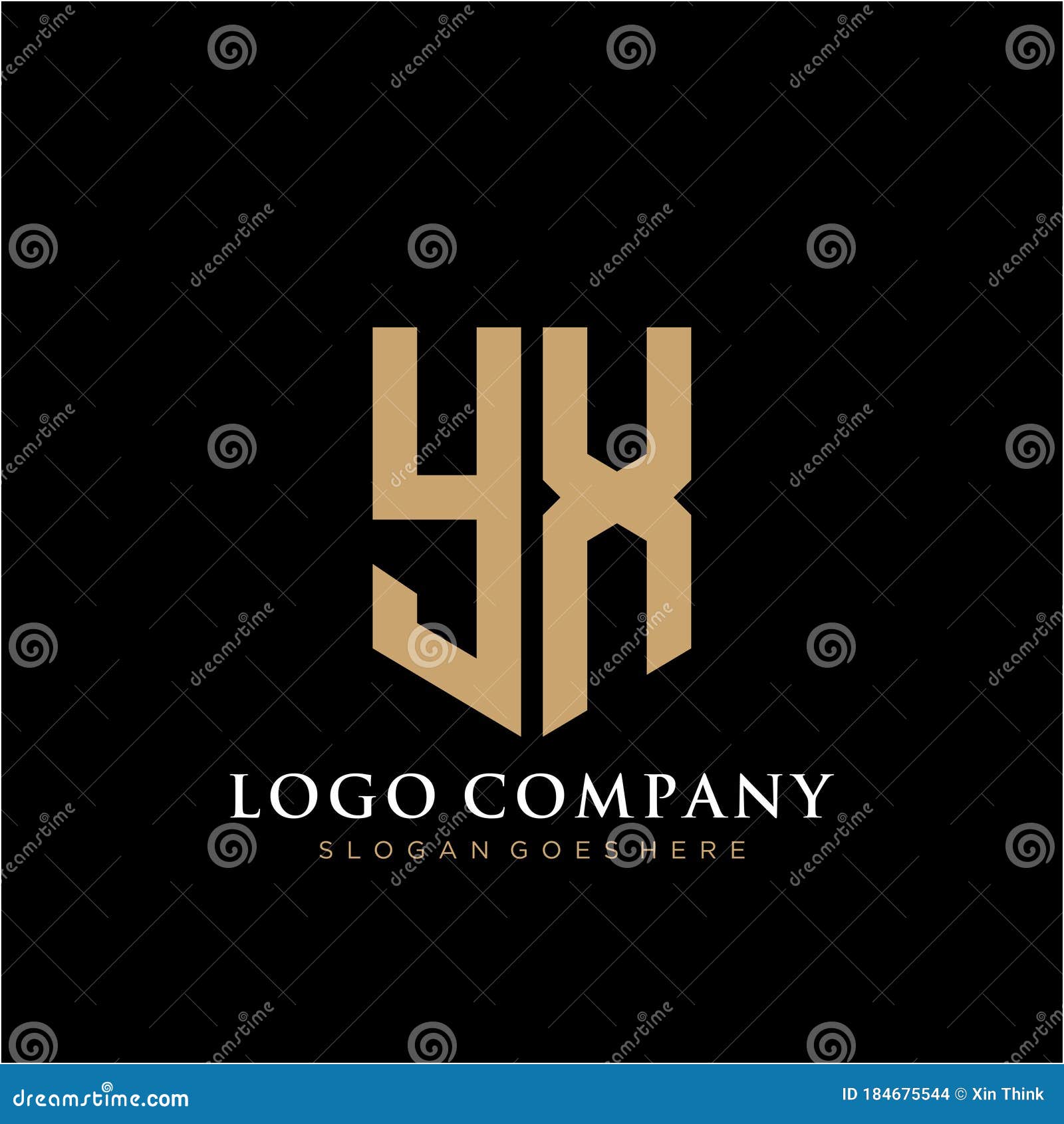 YX Letter Logo Icon Design Template Elements Stock Vector ...