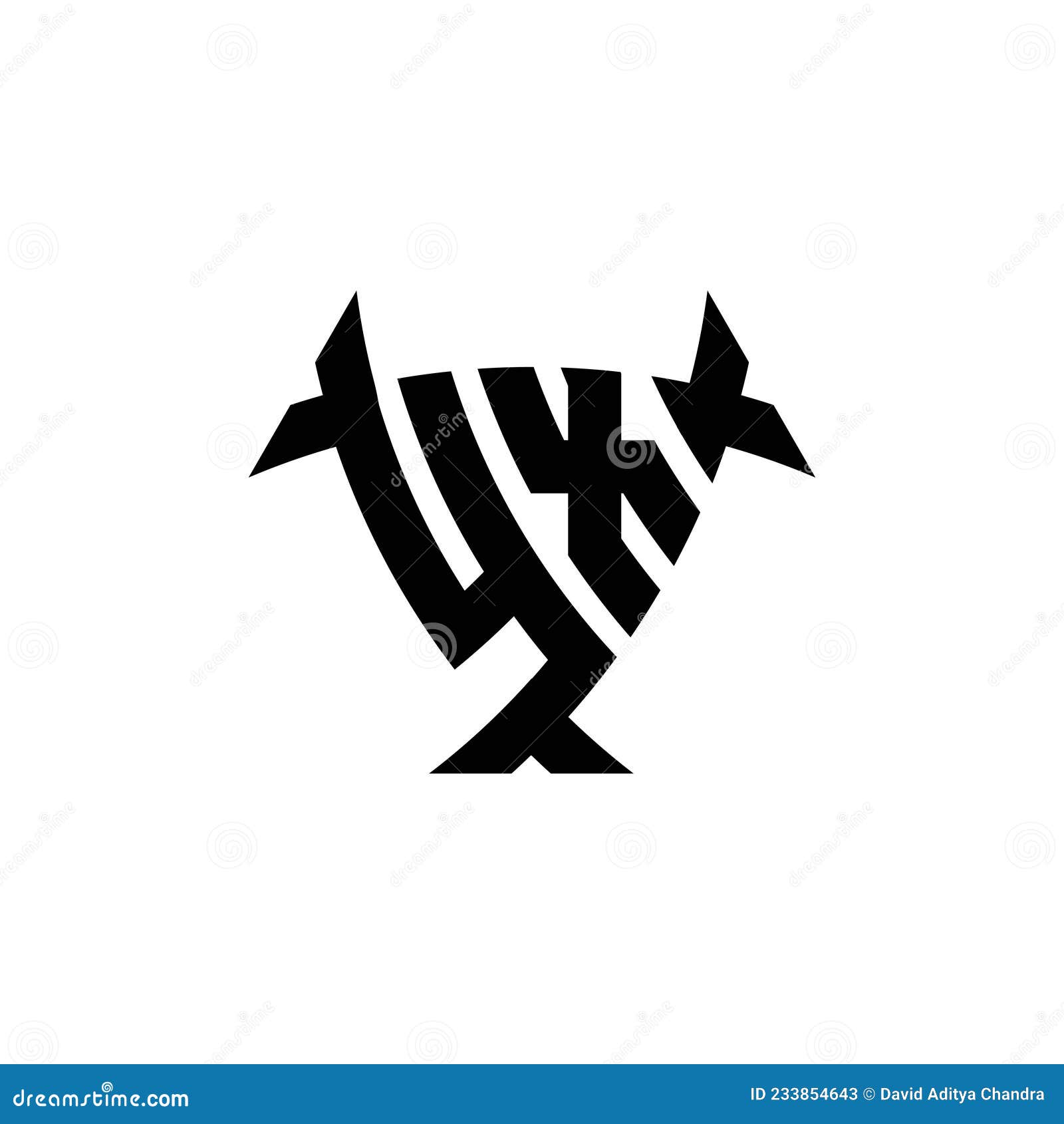 YX Logo Monogram Triangle Shield Style Stock Vector - Illustration of ...