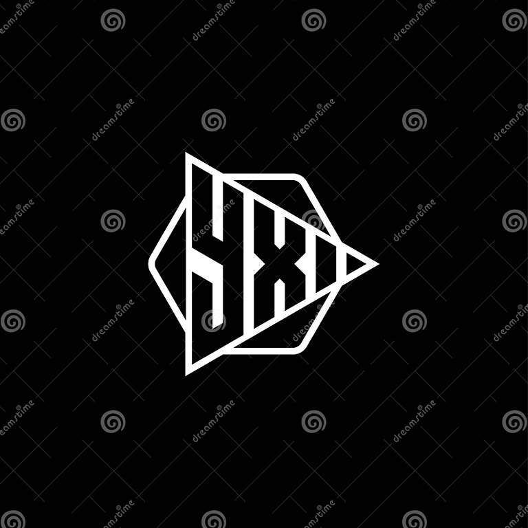 YX Logo Monogram Triangle Play Button Stock Vector - Illustration of ...