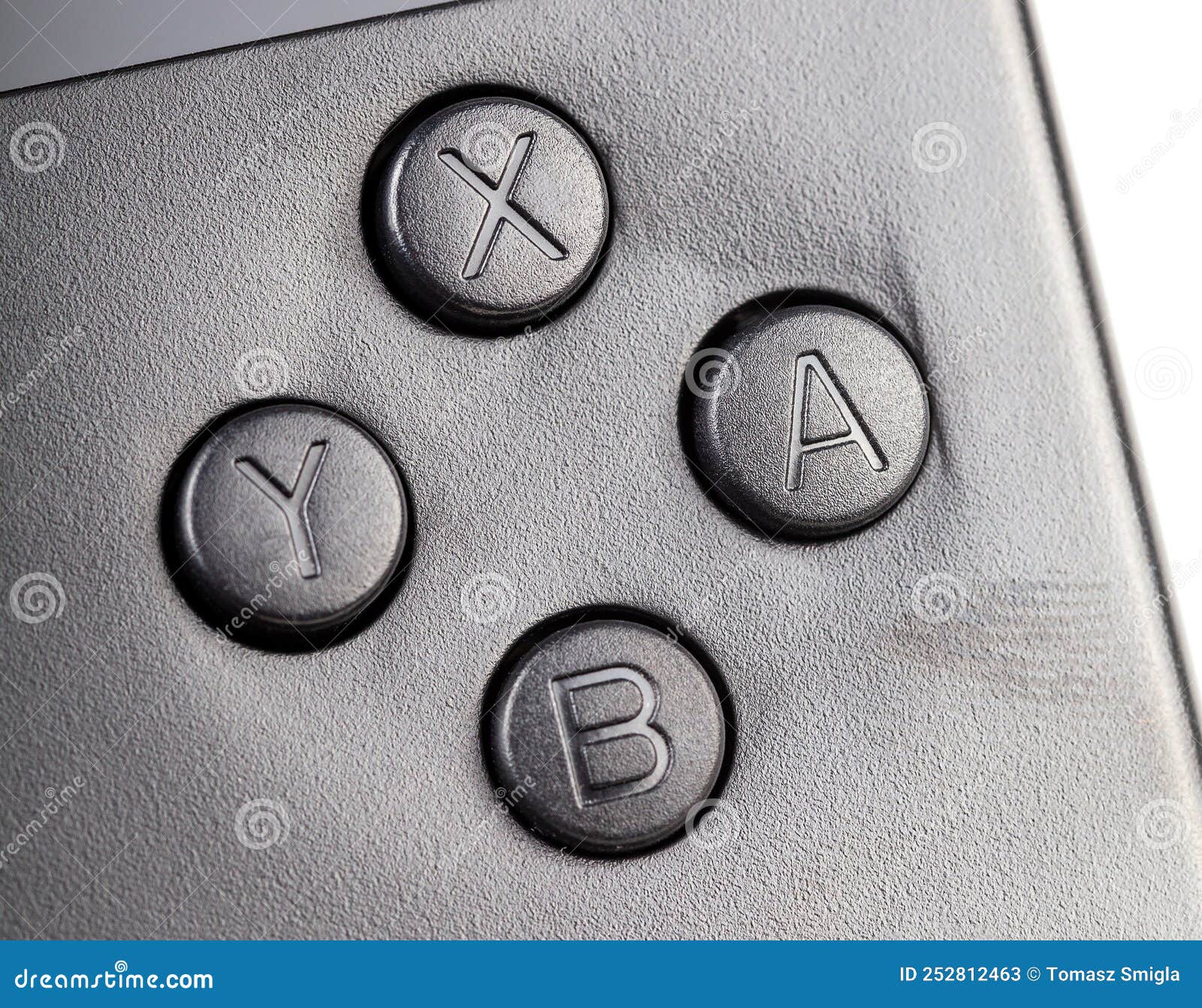 YXAB Buttons on a Simple Retro Video Game Controller, Object Macro ...