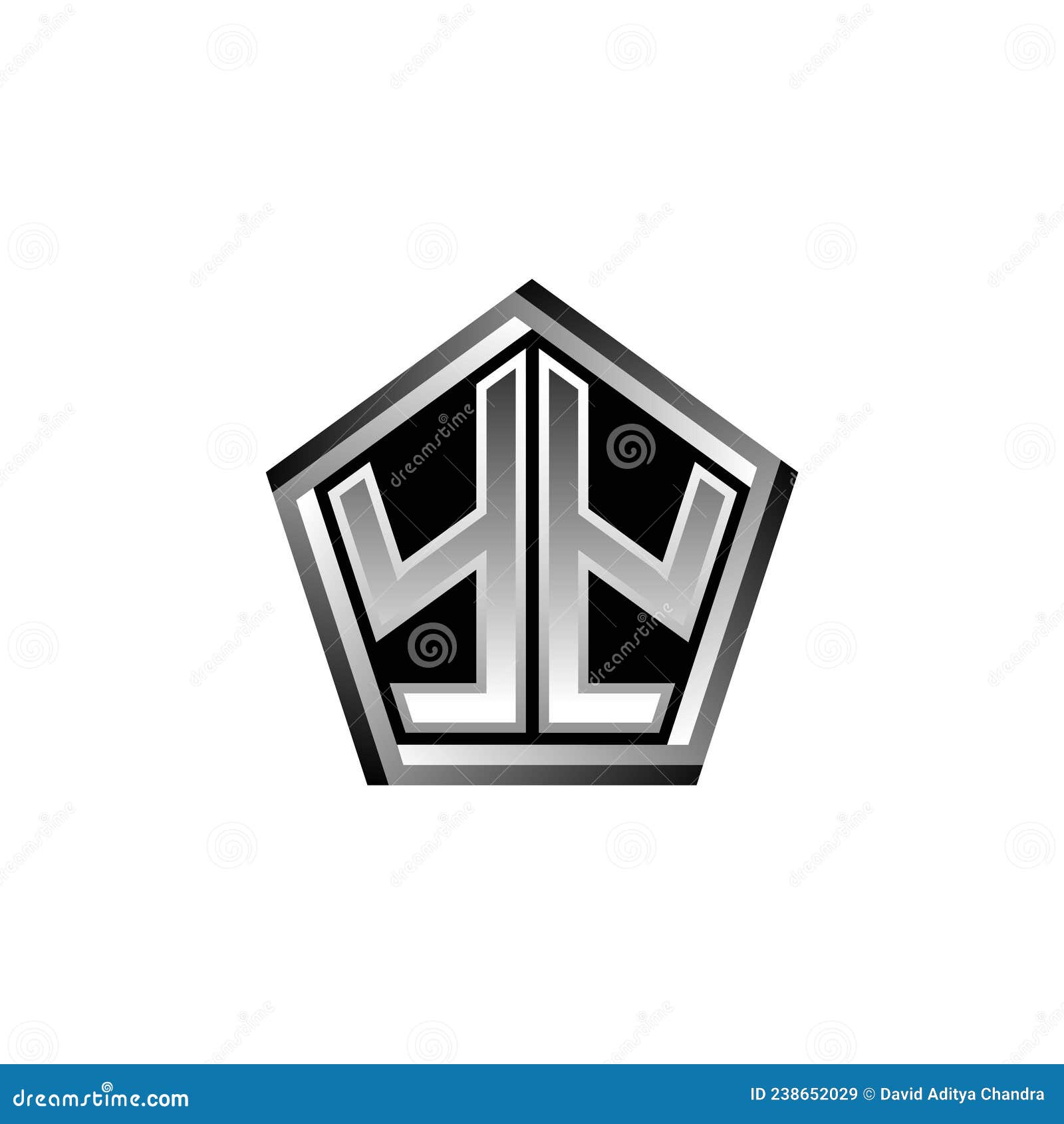 YY Logo Monogram Silver Geometric Modern Design Stock Vector ...