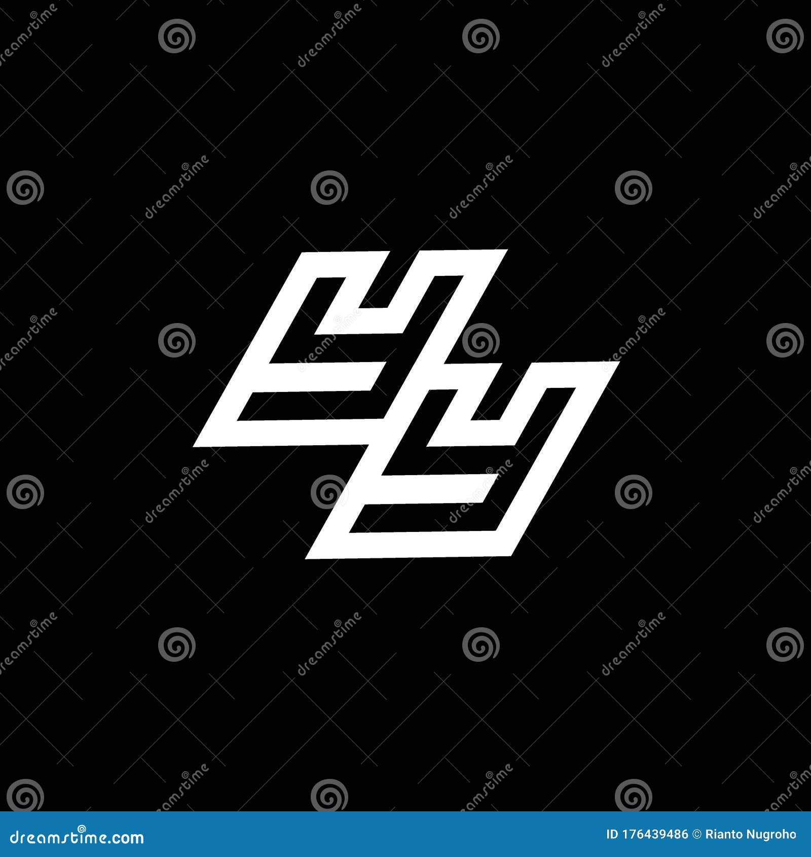 YY Logo Monogram with Up To Down Style Negative Space Design Template ...