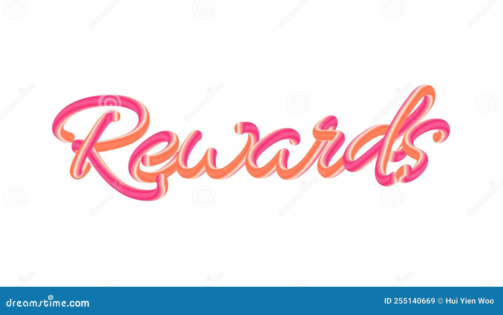 Reward Lettering Text Word 3d Bold Sweet Candy and Grain Effect. Pink ...