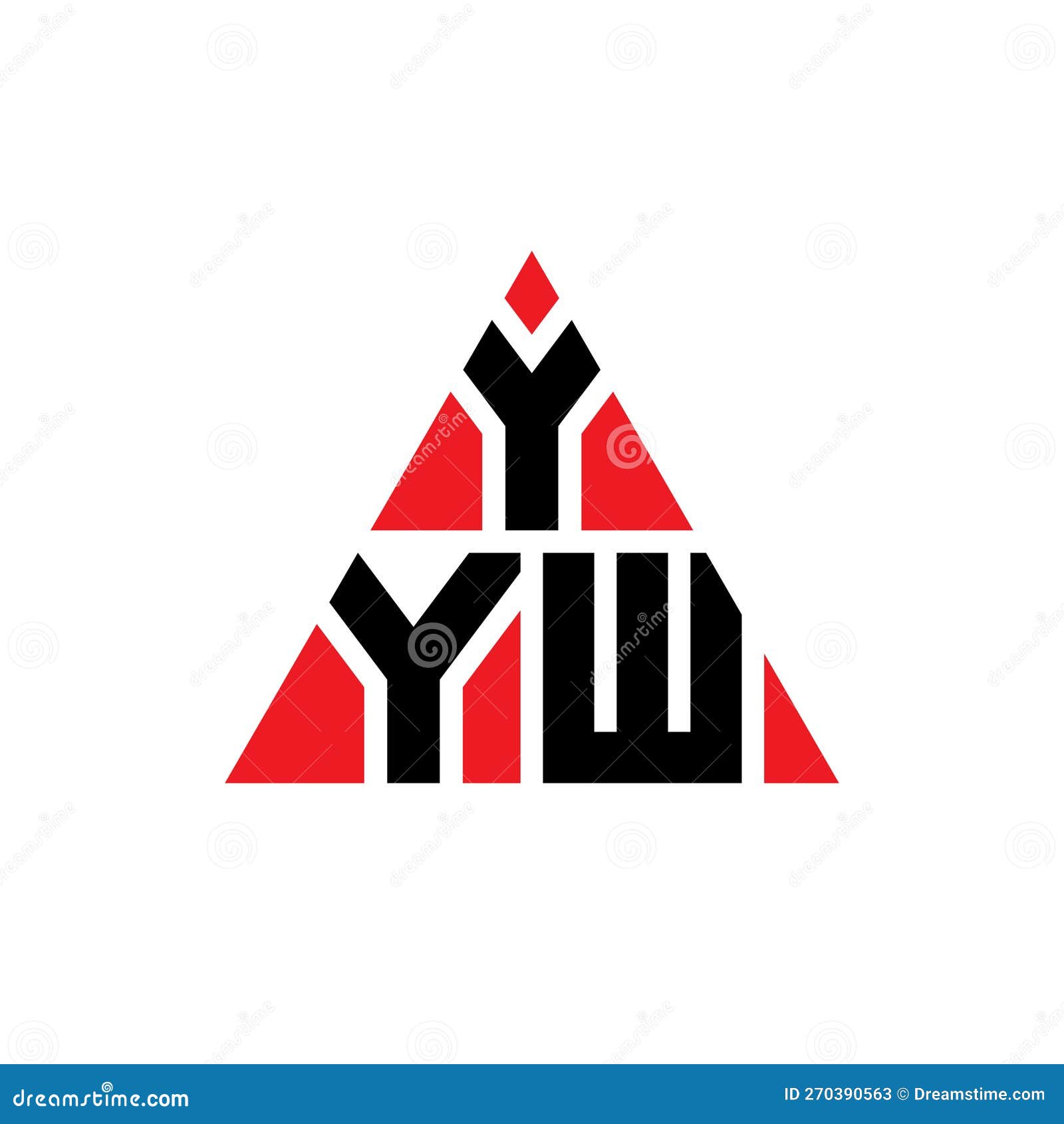 YYW Triangle Letter Logo Design with Triangle Shape. YYW Triangle Logo ...