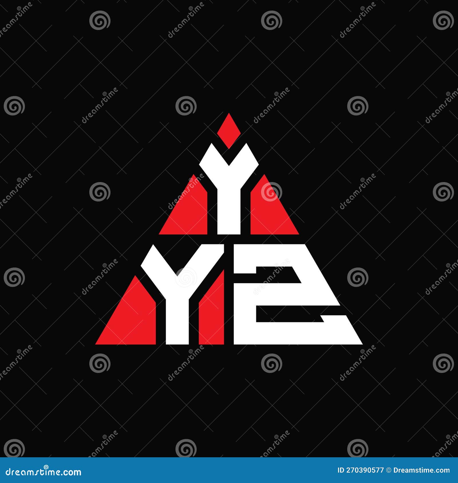 YYZ Triangle Letter Logo Design with Triangle Shape. YYZ Triangle Logo ...