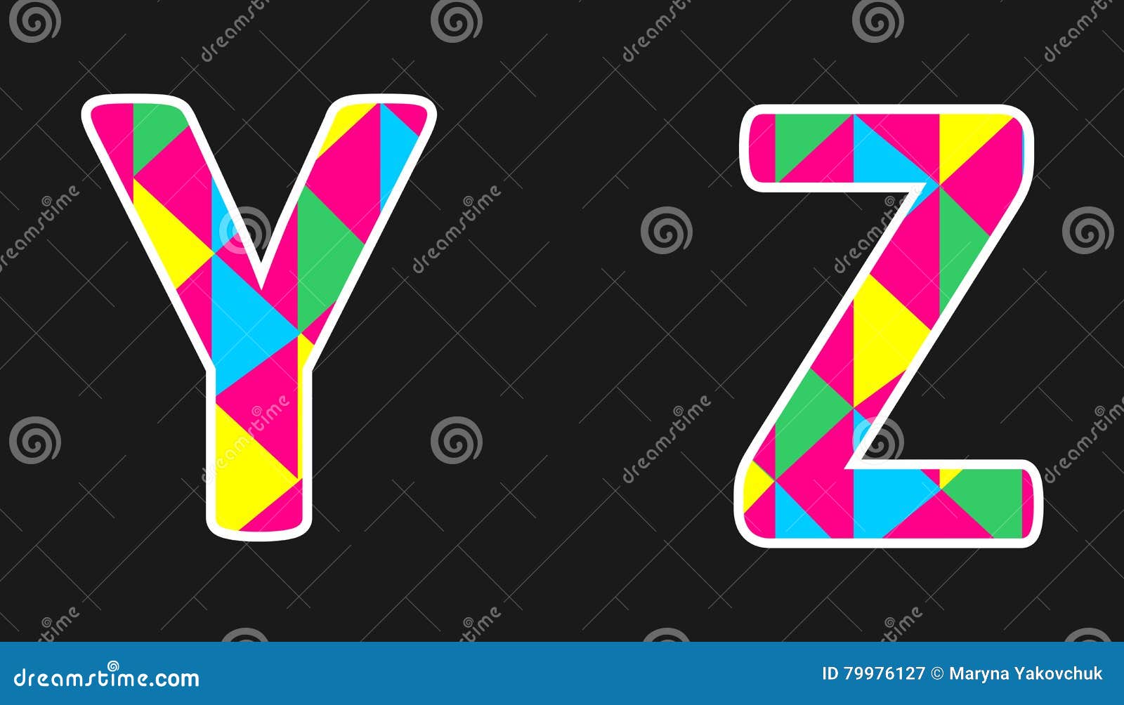 The YZ letters stock vector. Illustration of emblem, alphabet - 79976127