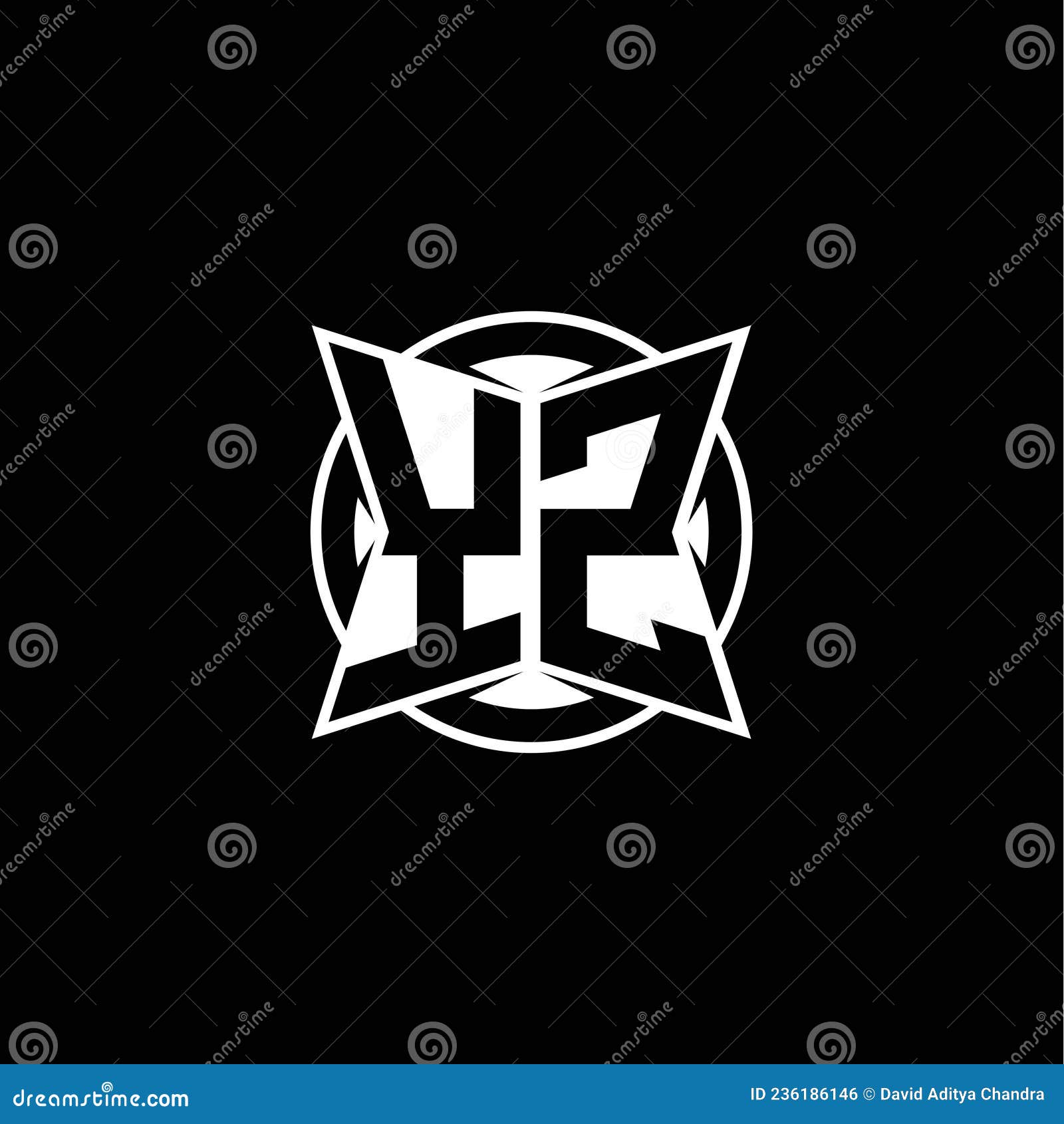 YZ Logo Monogram Design Template Stock Vector - Illustration of ...