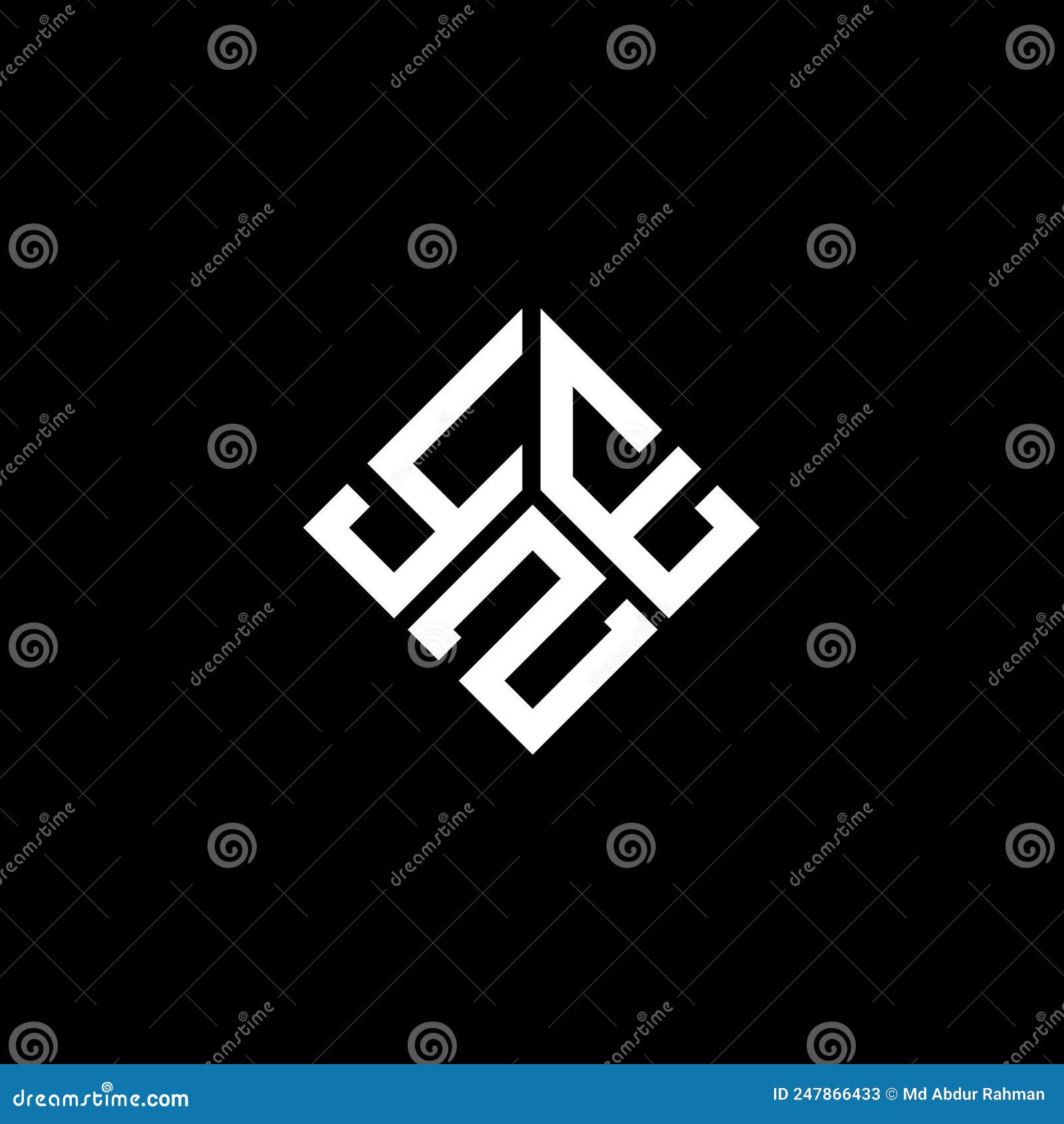 Yze Letter Logo Design on Black Background. Yze Creative Initials ...