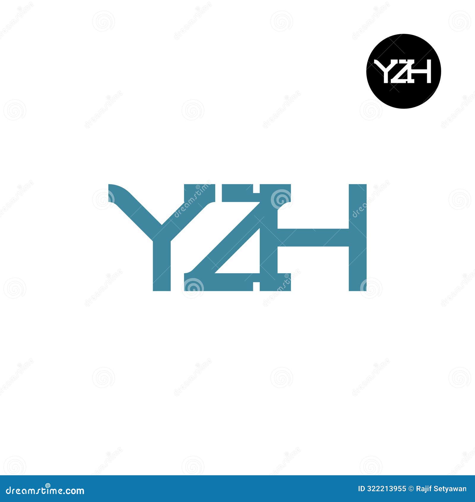 YZH Logo Letter Monogram Design Stock Vector - Illustration of simple, logo: 322213955