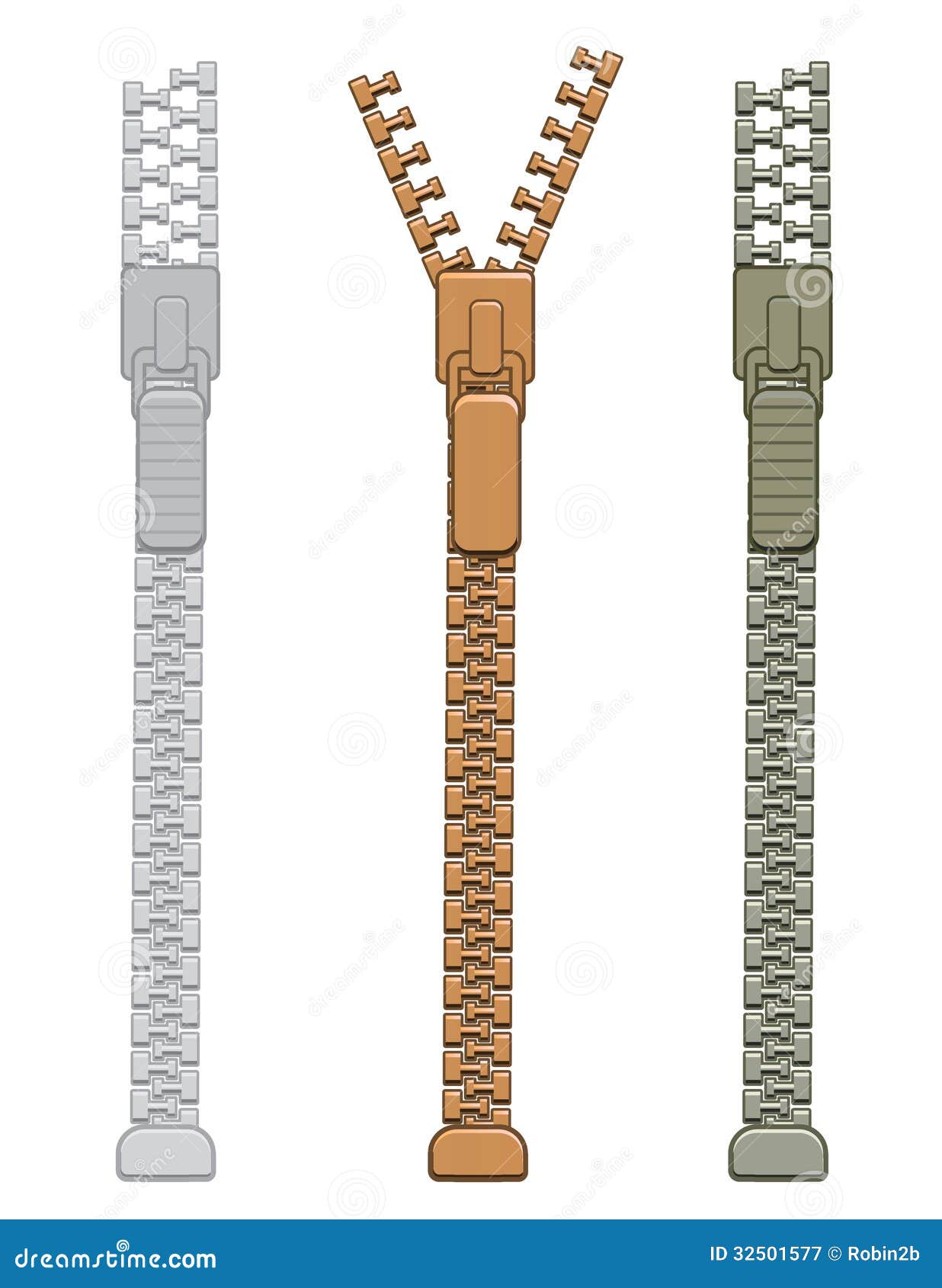 Zíper ilustração do vetor. Ilustração de mola, macro - 32501577