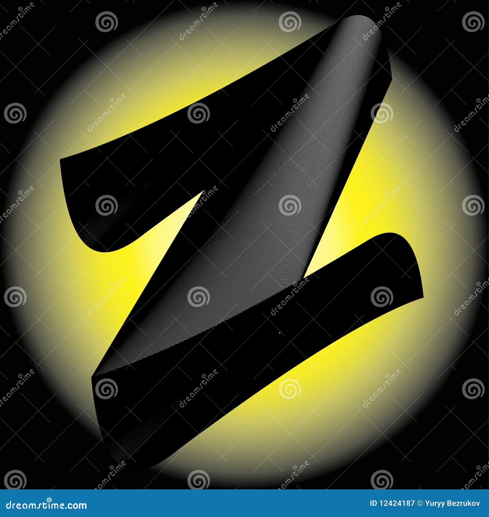 Z stock vector. Illustration of design, decorative, technology - 12424187