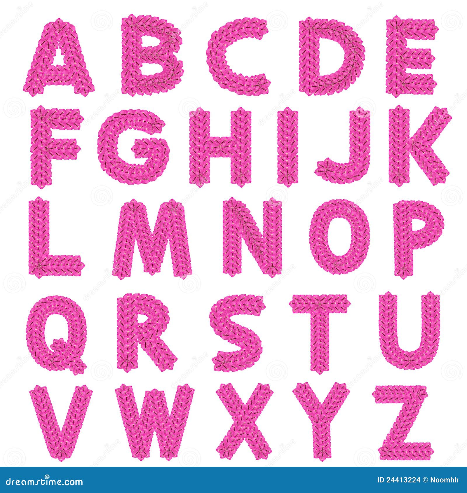 A-Z, Alfabeto Da Flor Isolado Foto de Stock - Imagem de margarida ...