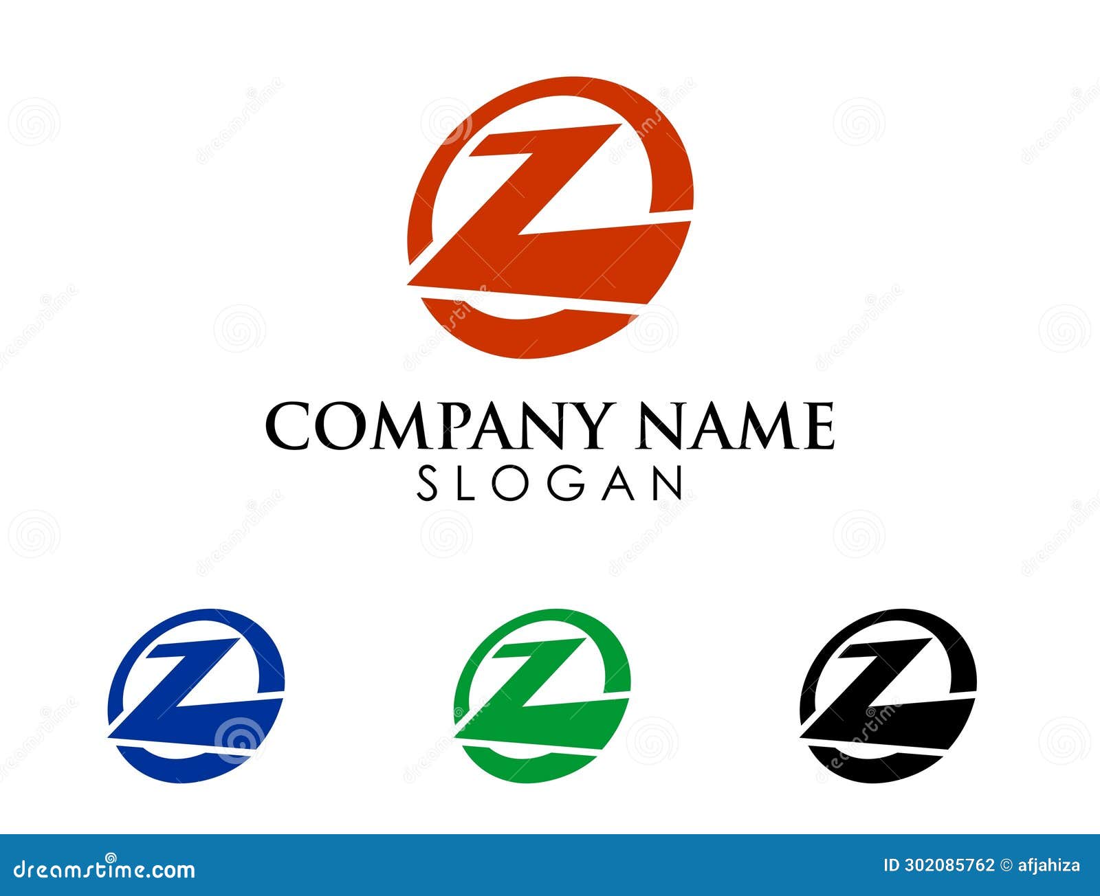 Z circle font logo 2 stock vector. Illustration of brand - 302085762