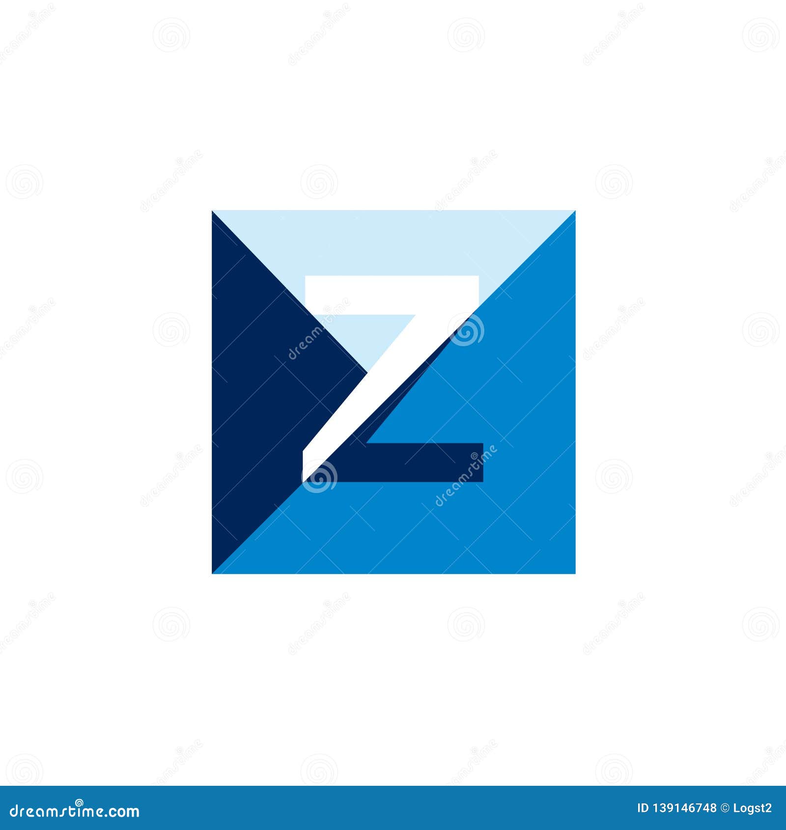 Z Letter Geometric Logo. Business Logo Design Stock Vector ...