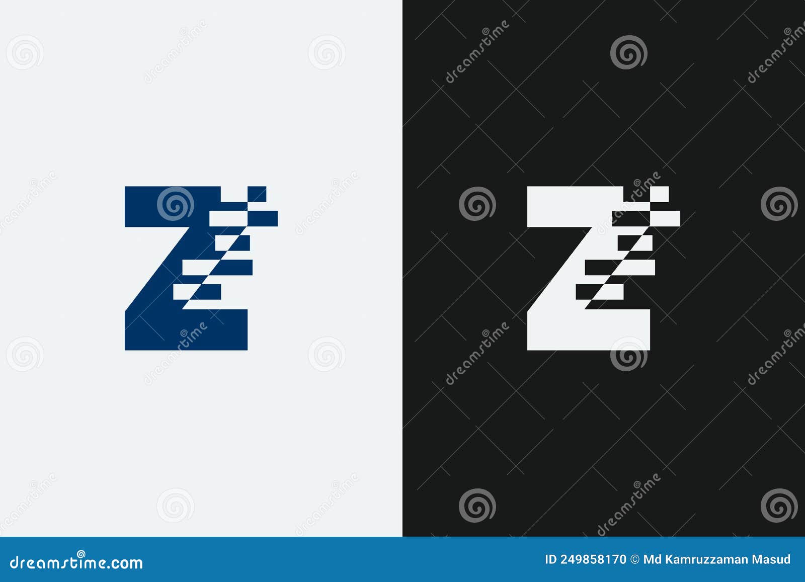 Z Letter Iconic Transformation Shape Vector Logo Design. Creative Brand ...