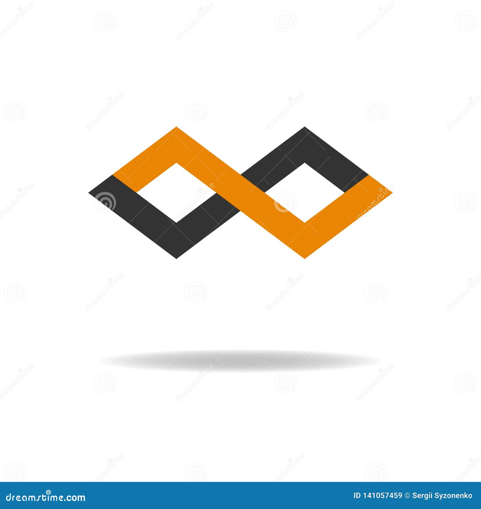 Z-letter Logo, Abstract Infinity Sign, Geometric Background Stock ...