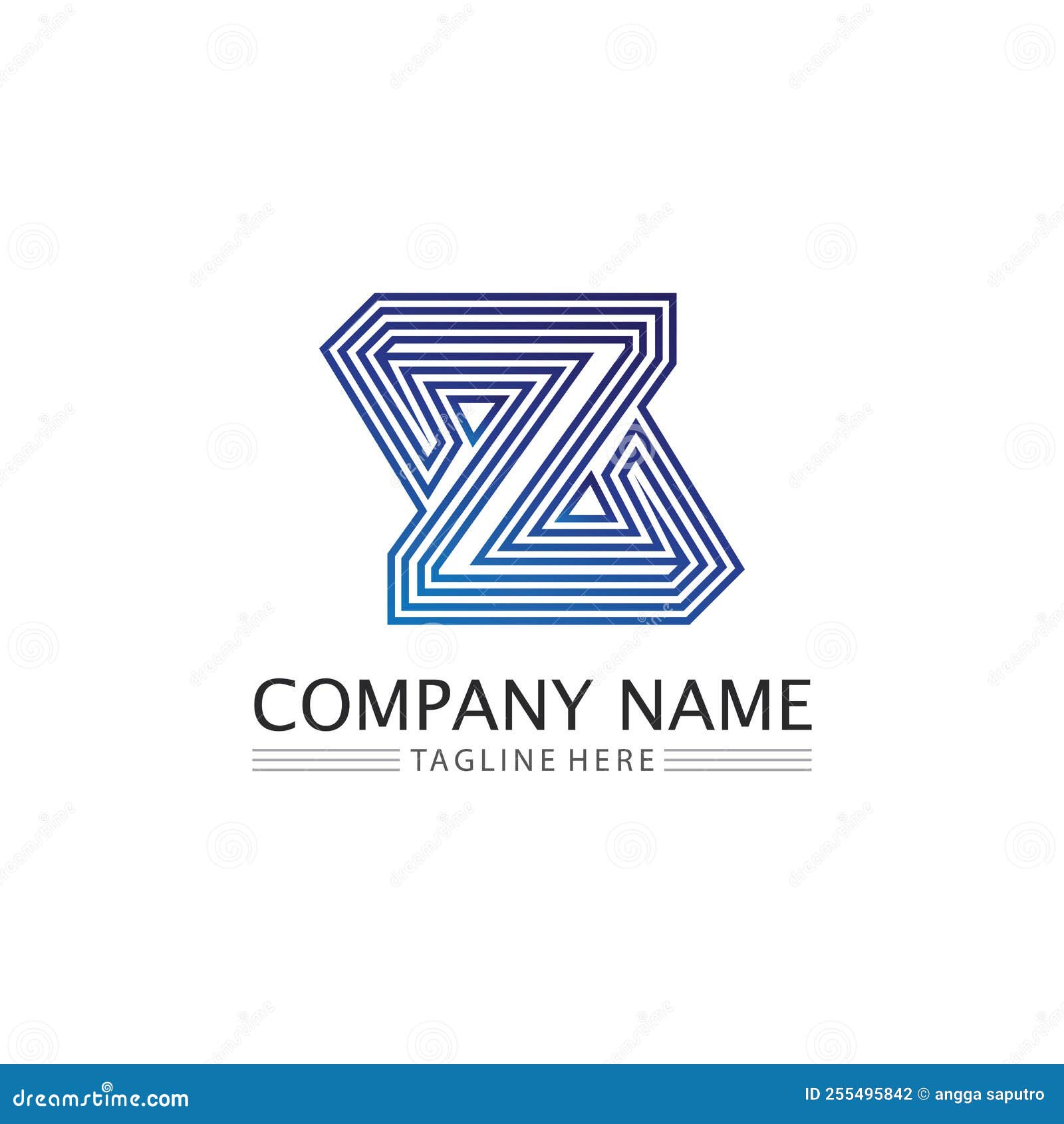 Z Letter and Font Z Logo Design Vector Identity Illustration Stock ...
