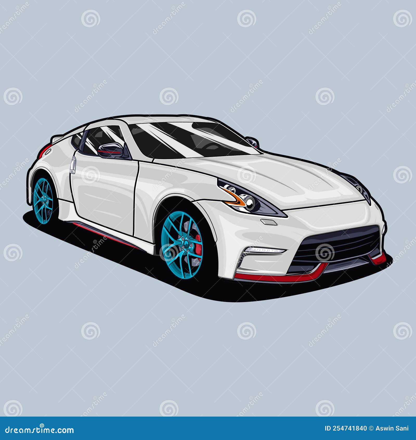 370Z Nismo Car Illustration Stock Vector - Illustration of conceptual ...