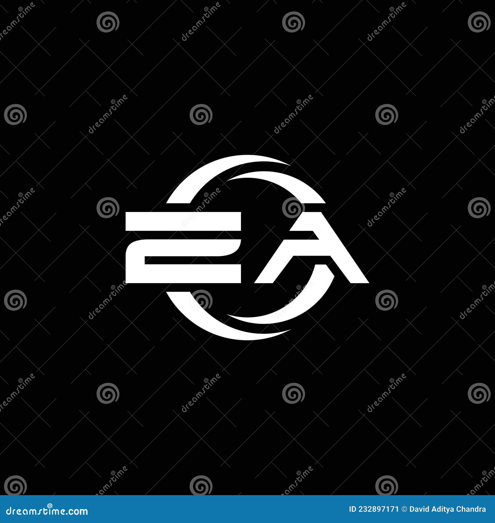 ZA Logo Monogram Design Template Stock Vector - Illustration of minimal ...