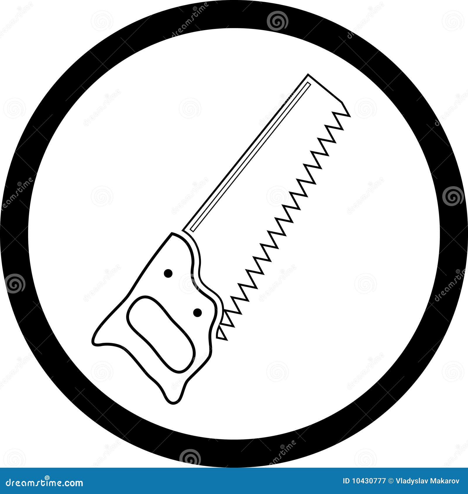 Zaag vector illustratie. Illustration of element, metaal - 10430777