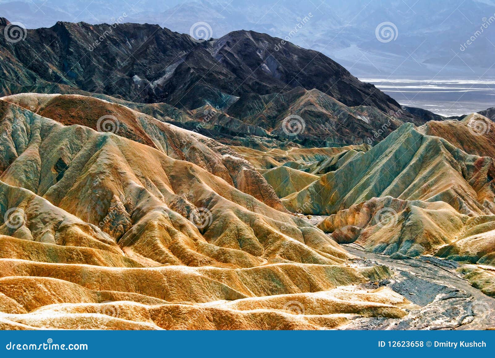 Zabriski Point of Death Valley Stock Photo - Image of breathtaking ...