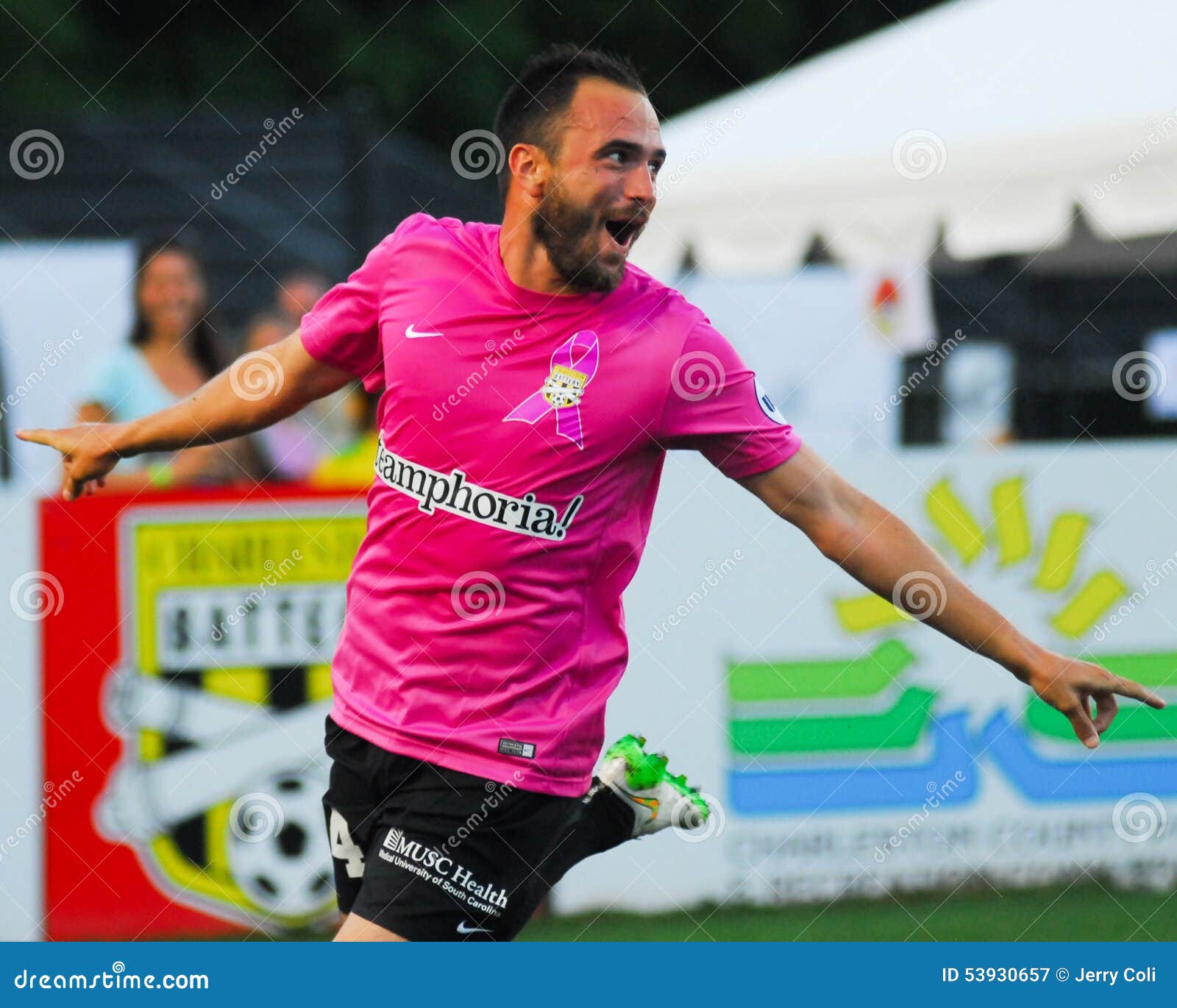 Zach Prince, Midfielder, Charleston Battery Editorial Photography ...