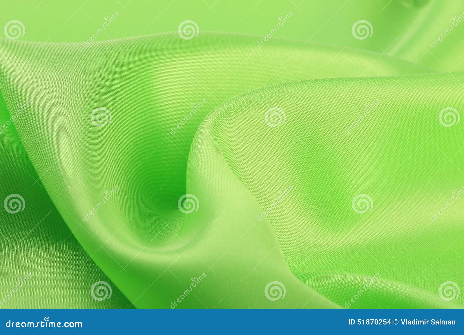 Zacht groen satijn stock foto. Image of materiaal, vouwen - 51870254