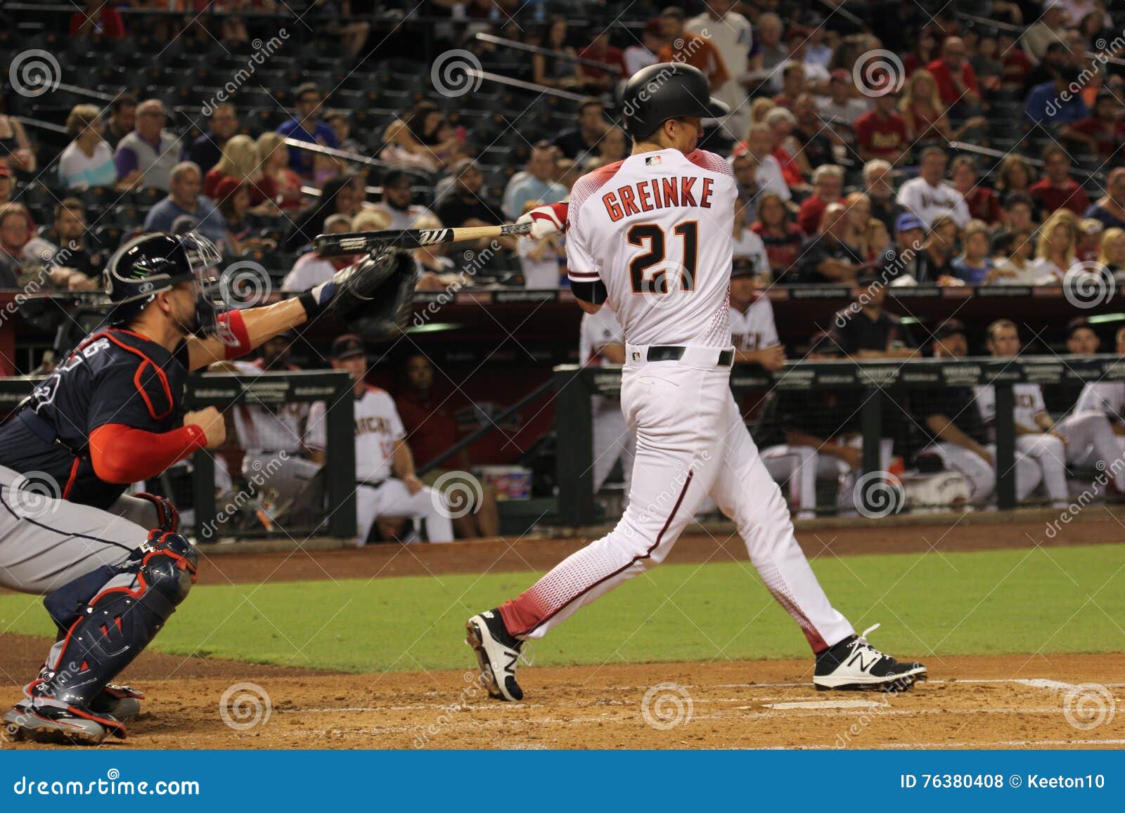Zack Greinke editorial stock photo. Image of catcher - 76380408