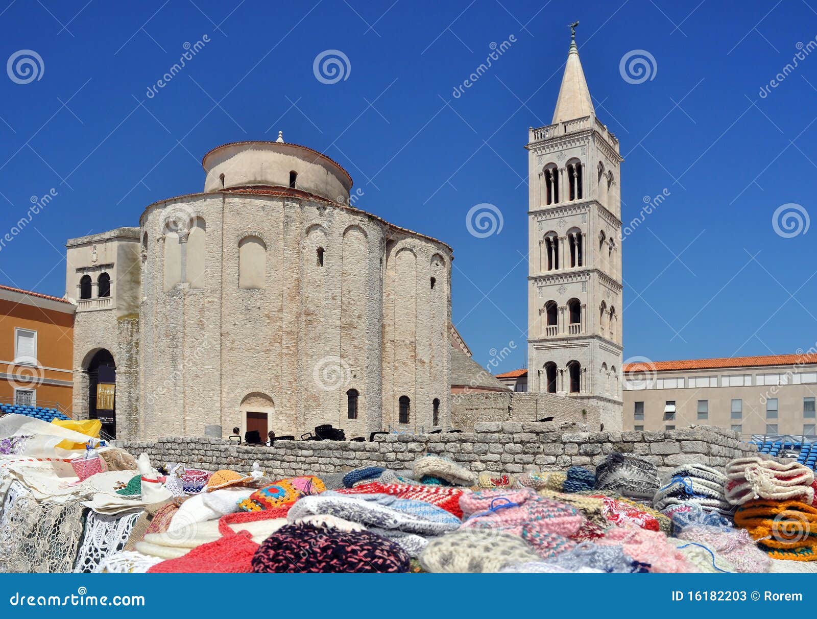 Zadar church stock image. Image of landmark, cathedral - 16182203