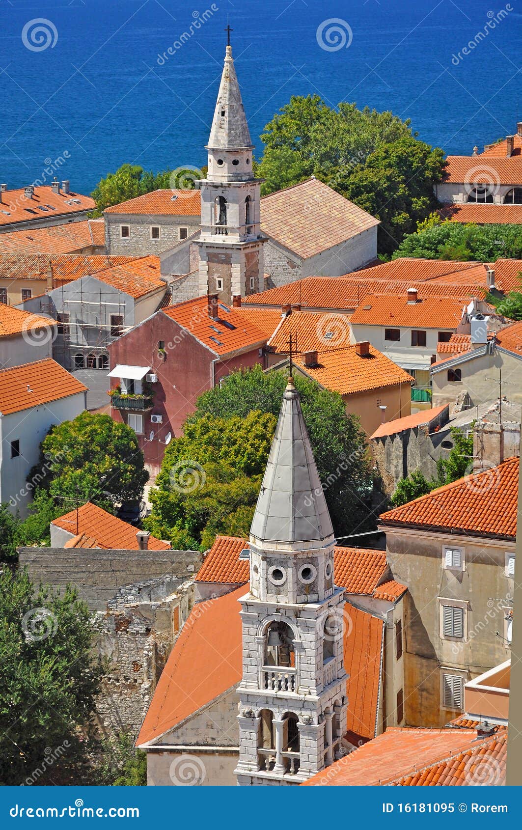 Zadar churches stock image. Image of mediterran, center - 16181095
