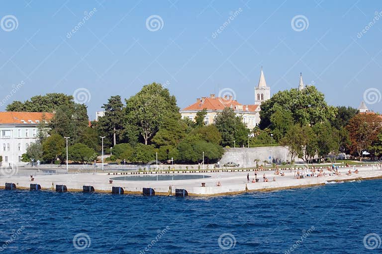 Zadar landmarks stock image. Image of summer, resort, town - 5943691