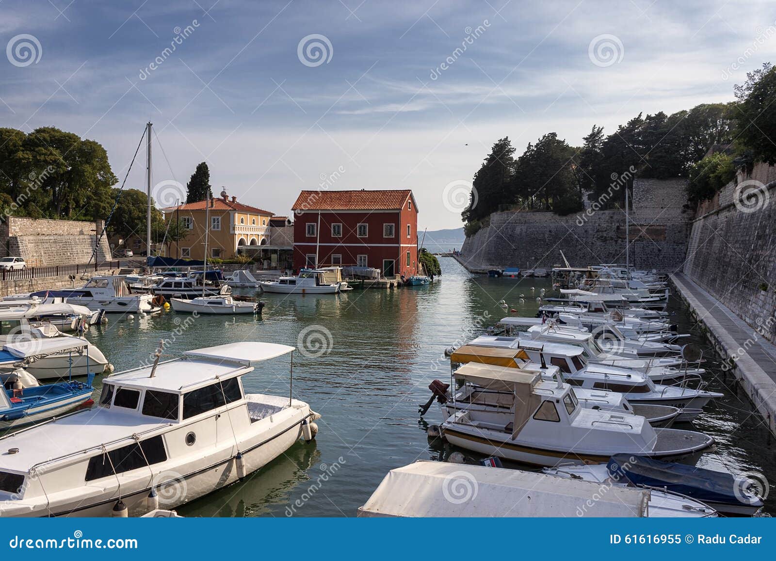 Zadar port stock image. Image of croatia, port, trees - 61616955
