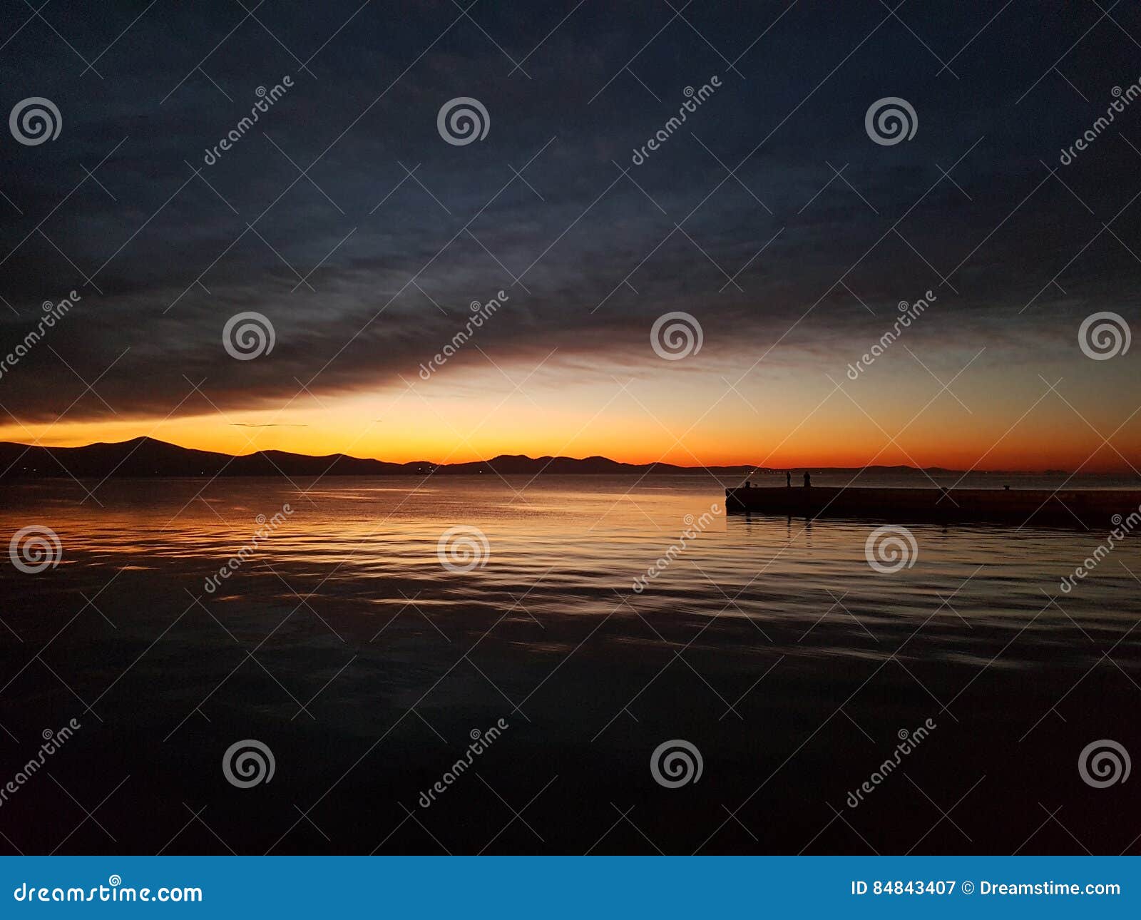 Zadar sunset editorial photography. Image of reflection - 84843407