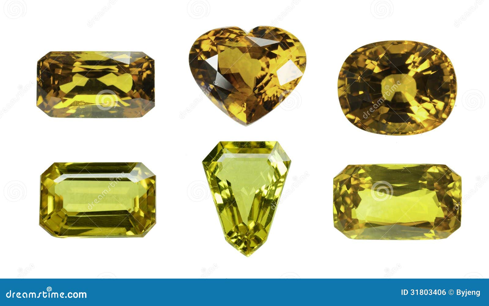 Zaffiro giallo fotografia stock. Immagine di gemma, semiprezioso - 31803406