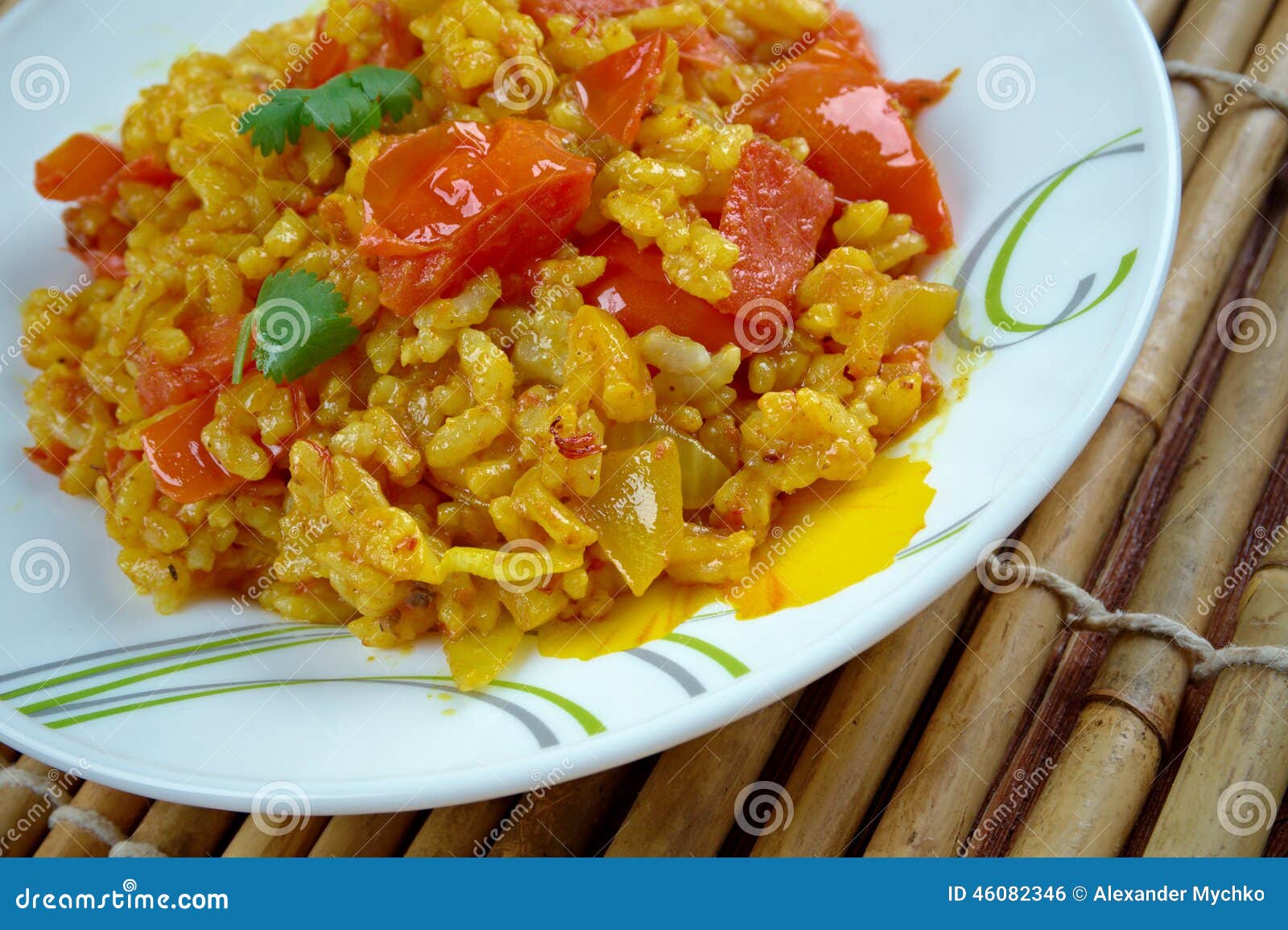 Zafrani Pulao stock photo. Image of deeg, indian, traditional - 46082346