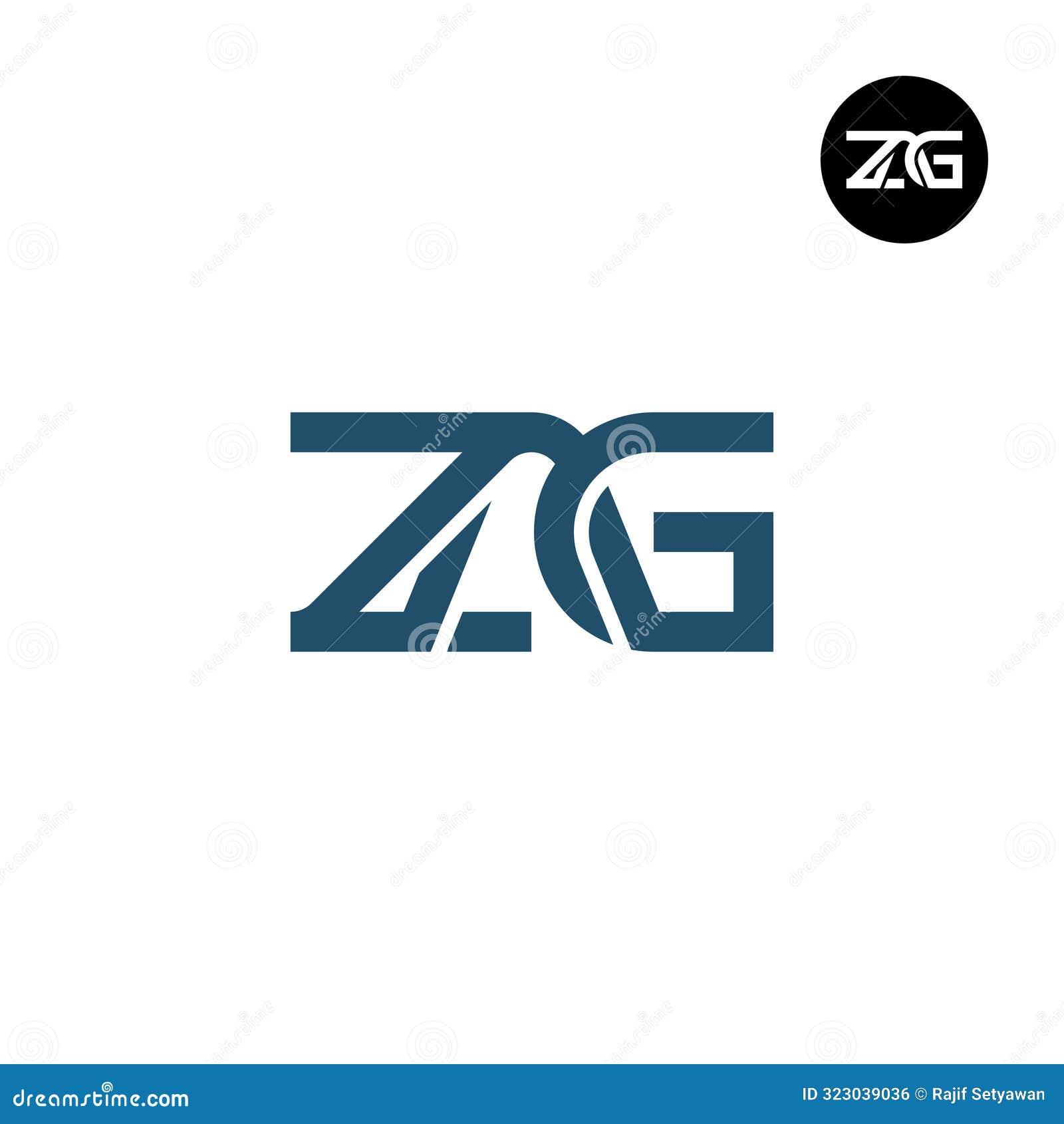 ZAG Logo Letter Monogram Design Stock Vector - Illustration of ...