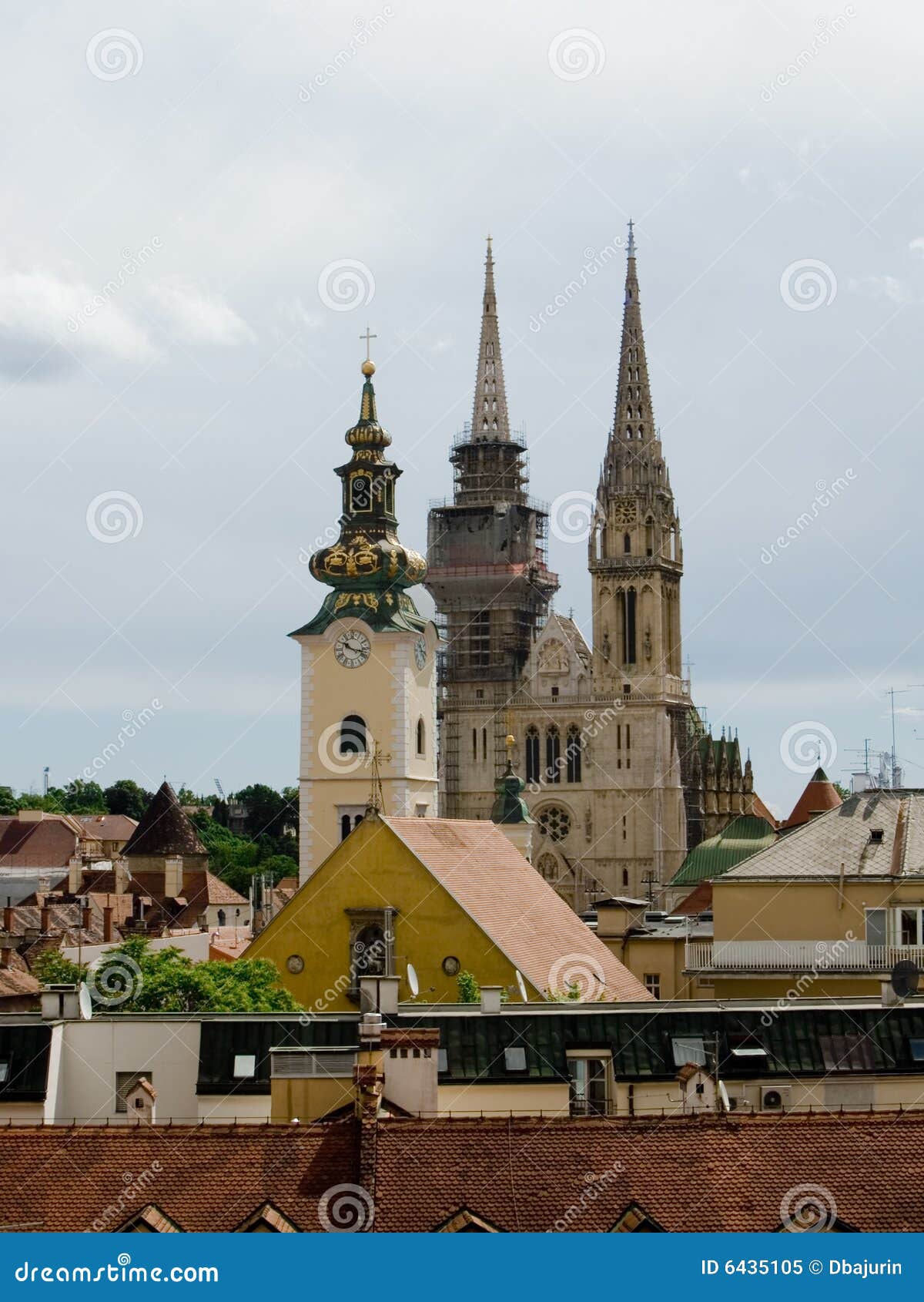 Zagreb stock image. Image of cityscape, panorama, croatia - 6435105