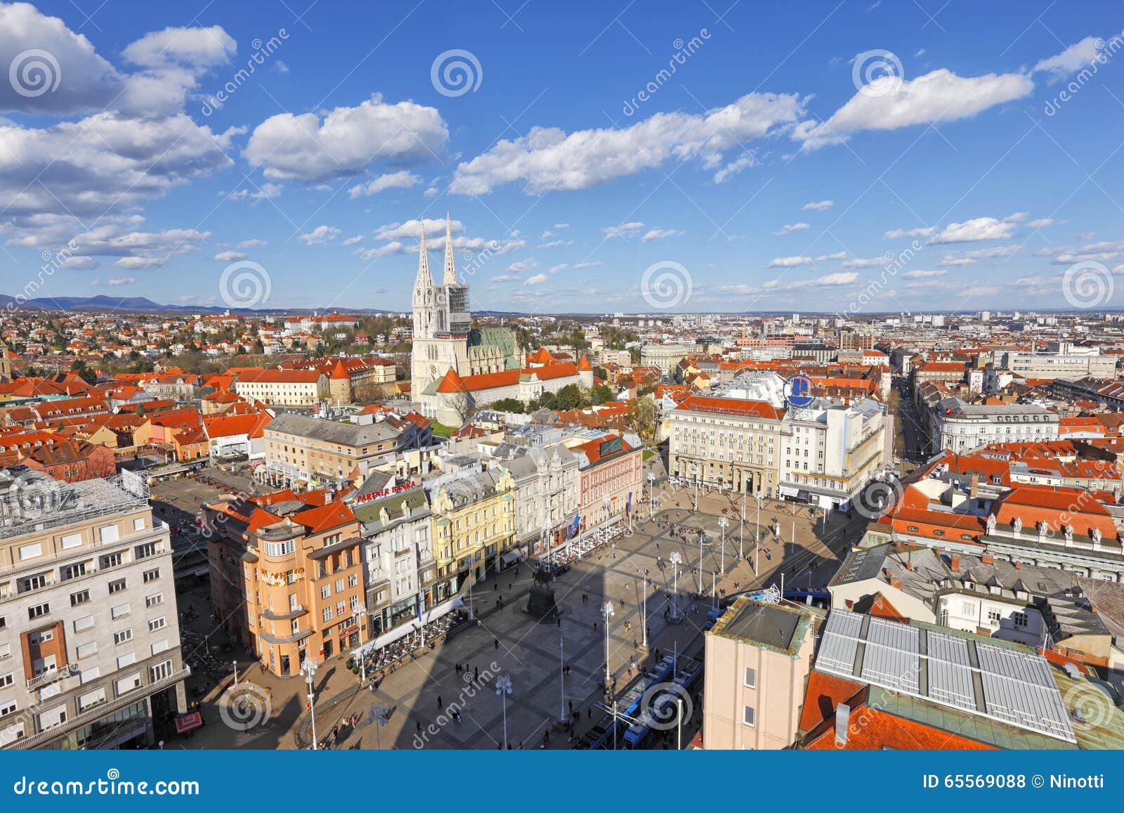 Zagreb Skyline View Editorial Image | CartoonDealer.com #25873484