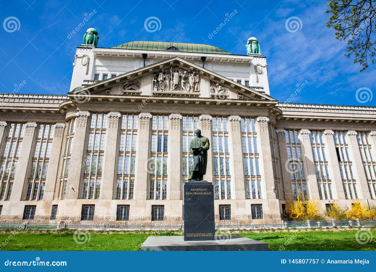 Facade of the State Archives Building in Zagreb Editorial Photography ...