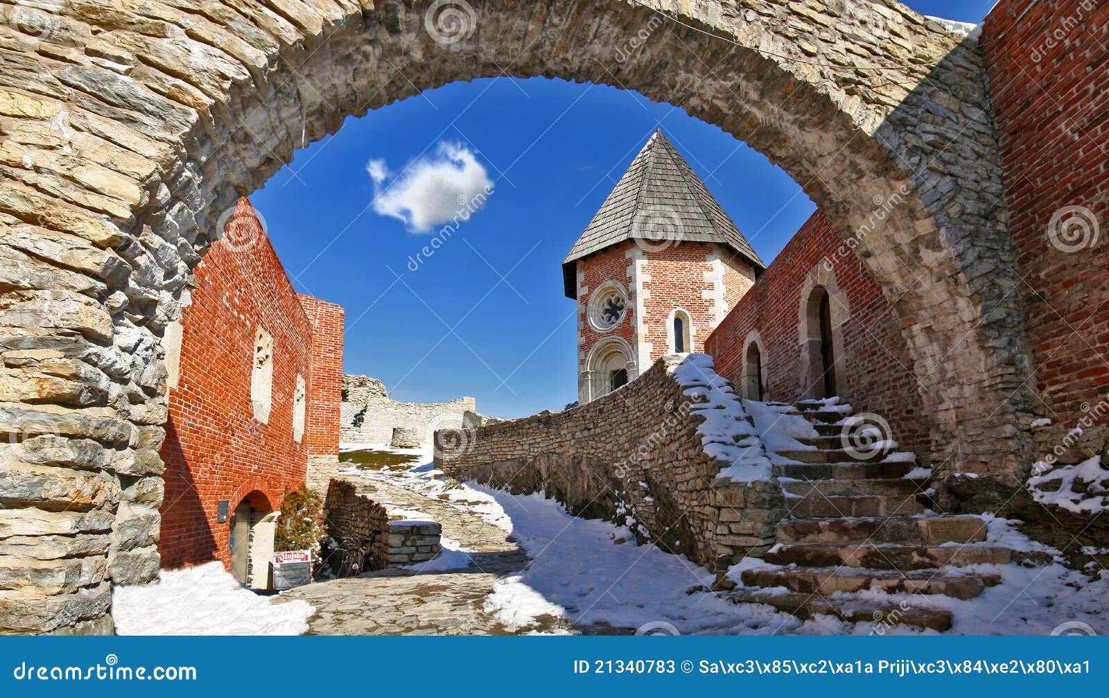 Zagreb Medvedgrad old town stock image. Image of fort - 21340783