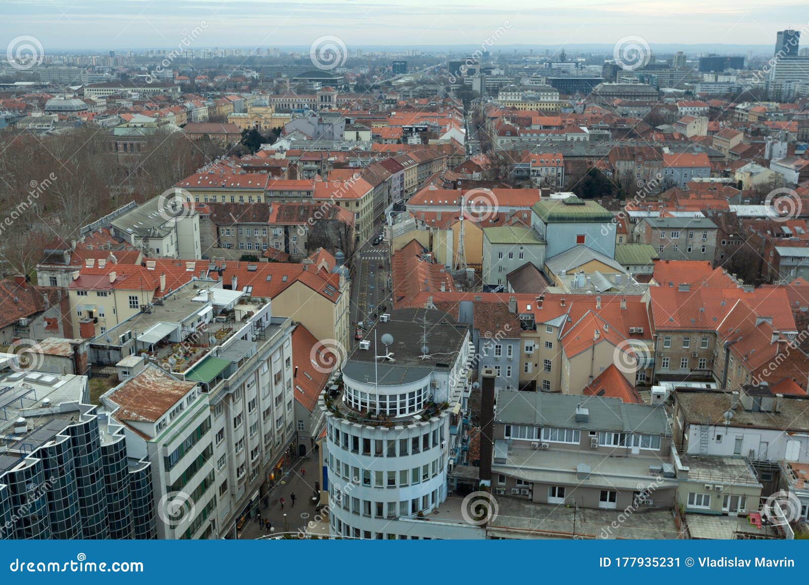 Zagreb Skyline View Editorial Image | CartoonDealer.com #25873484