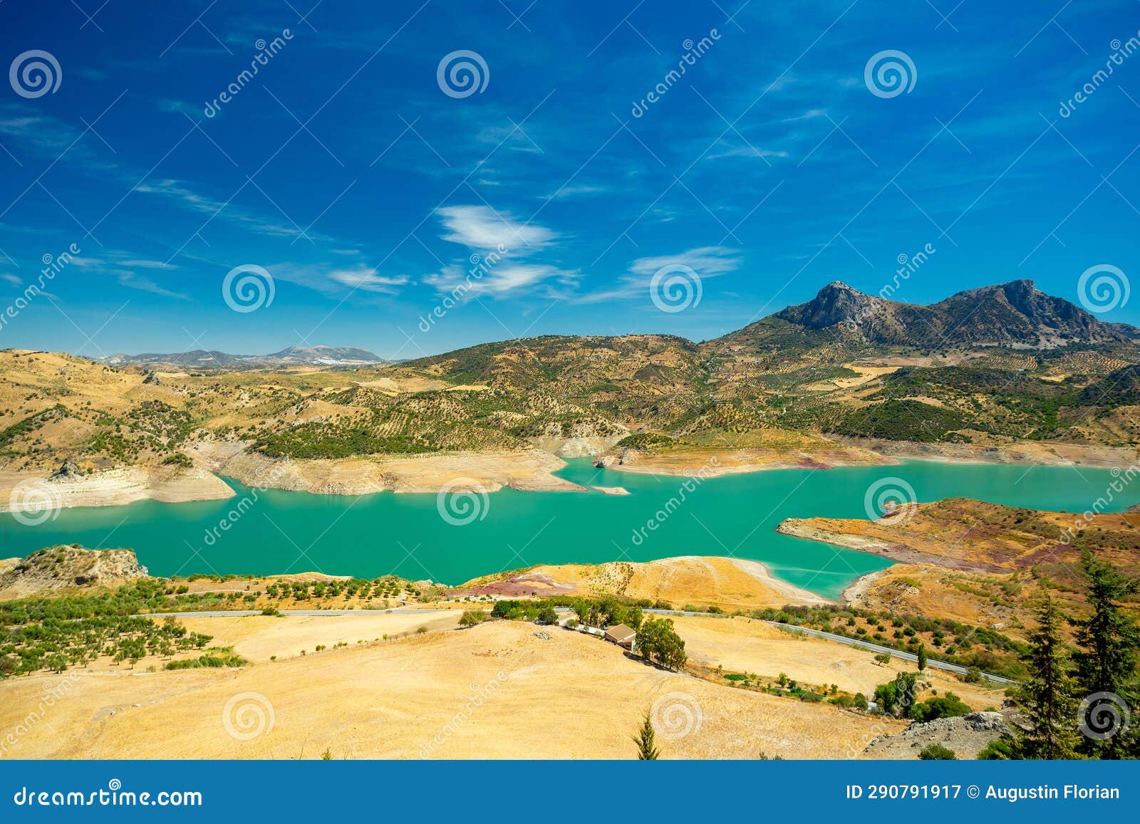 Zahara Reservoir, Andalusia, Spain Stock Image - Image of water, nature ...